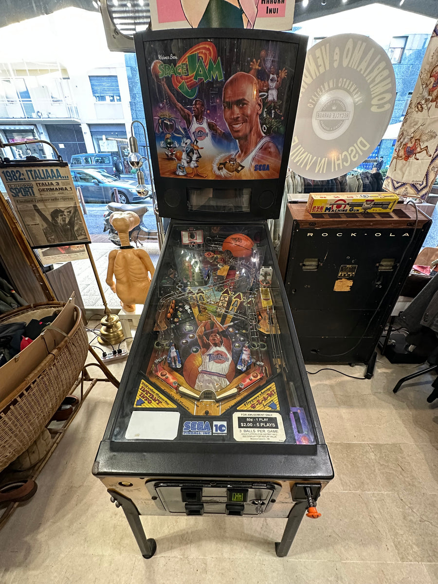 FLIPPER SPACE JAM 1996 ARCADE MICHAEL JORDAN Chicago Bulls Megarare Lo ...